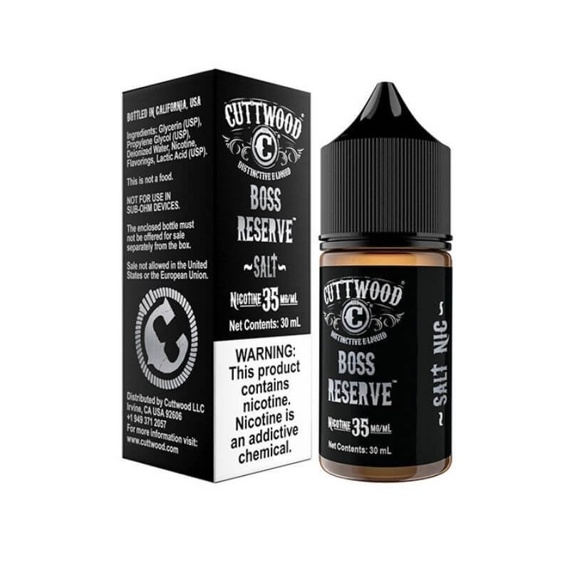 Cuttwood Boss Reserve Salt Likit 30ml | Orjinal Salt Likitler En Uy...